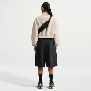 Nike Studio Fleece Cropped 1/4-zip Top