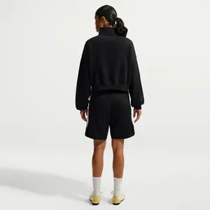 Nike Studio Fleece Oversized 1/4-zip Cropped Top