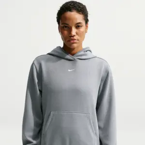 Nike Studio Fleece Sport Dri-fit Pullover Hoodie - Grey