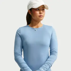 Nike Golf Club Dri-fit Uv Long-sleeve Golf Top - Blue