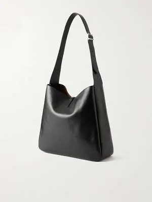 Saint Laurent Le 5 À 7 Logo-embellished Full-grain Leather Messenger Bag