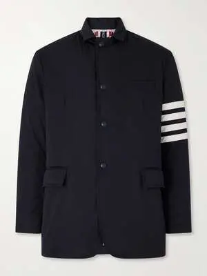 Thom Browne Striped Shell Down Jacket - Navy