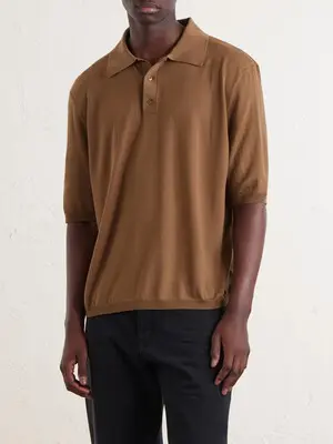 Saint Laurent Wool Polo Shirt