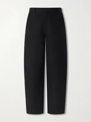 Givenchy Straight-leg Cotton-twill Trousers - Black