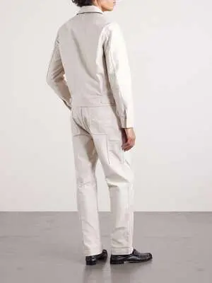 TOM FORD Straight-leg Cotton-satin Trousers