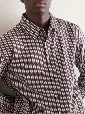 Saint Laurent Striped Cotton Shirt