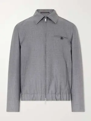 SLOWEAR Montedoro Il Primo Wool-canvas Bomber Jacket - Gray