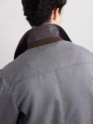 SLOWEAR Montedoro Il Primo Wool-canvas Bomber Jacket