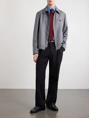 SLOWEAR Montedoro Il Primo Wool-canvas Bomber Jacket