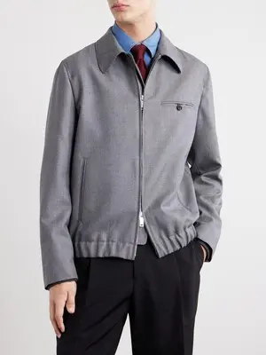 SLOWEAR Montedoro Il Primo Wool-canvas Bomber Jacket