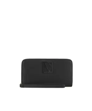 Armani Exchange Logo-plaque Zip-up Purse - Black