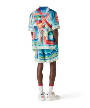 Casablanca Drawstring Waist Shorts
