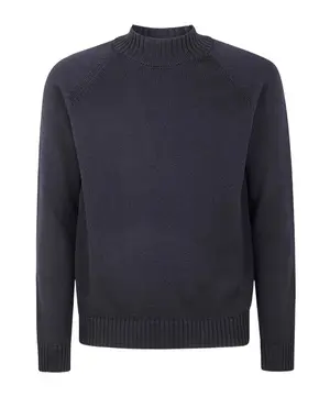 ZANONE Ribbed Turtleneck Jumper - Black