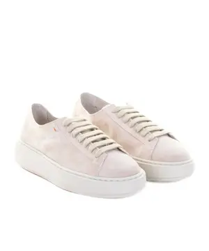 Santoni Logo Embossed Lace-up Sneakers