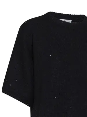 Brunello Cucinelli Sequin Kimono Sleeve Sweater