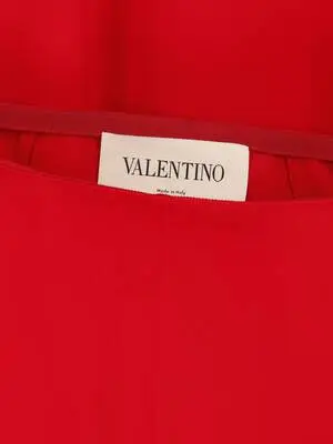 Valentino Garavani Zip Detailed Flared Midi Skirt
