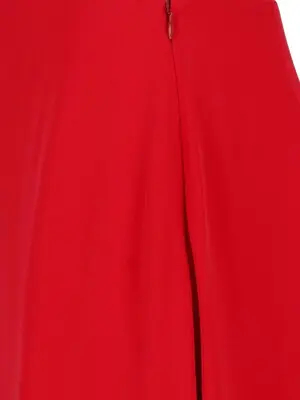 Valentino Garavani Zip Detailed Flared Midi Skirt