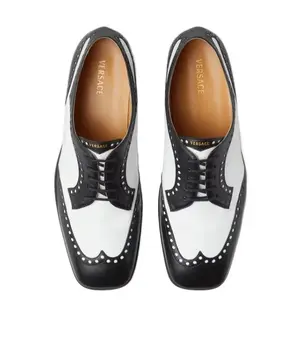 Versace Mick Leather Derby Shoes