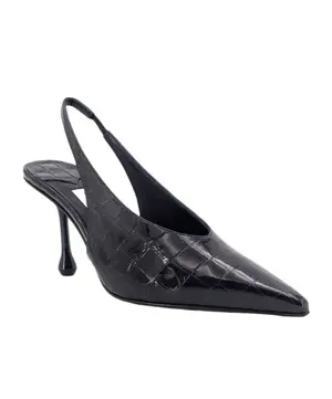 JIMMY CHOO Patent Leather Pumps With Crocodile Print