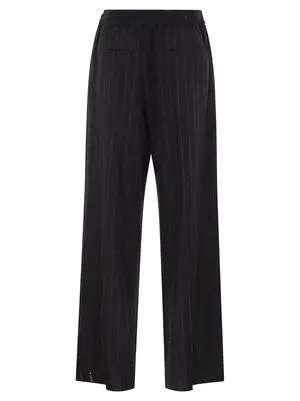 Brunello Cucinelli Pinstriped Sequined Trousers