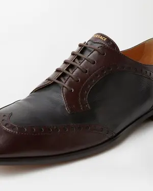 Versace Mick Leather Derby Shoes