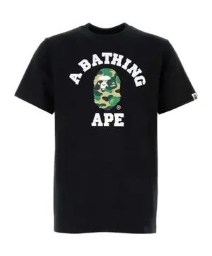 A BATHING APE College Ape Head Crewneck T-shirt - Black