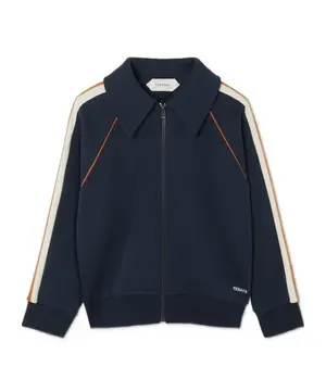 Versace Embroidered-logo Cotton-jersey Zip Sweatshirt
