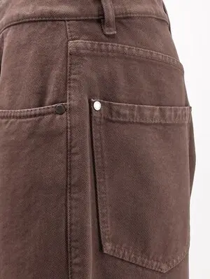 Brunello Cucinelli Relaxed Fit Dyed Denim Trousers With Jewellery Embellishment - No