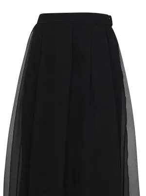 Brunello Cucinelli Pleated Midi Skirt