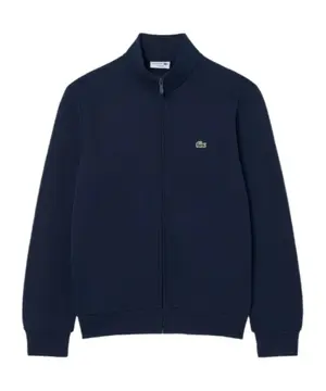 Lacoste Long Sleeve Zip Up Sweatshirt - Black