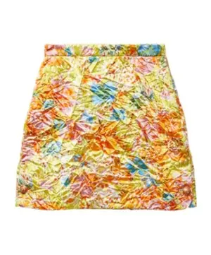 Versace Printed Silk Duchesse Mini Skirt