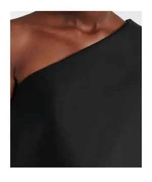 RÓHE One-shoulder Caped Wool-blend Top