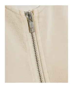 R13 Zip-up Hoodie With Pockets - Beige