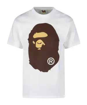 A BATHING APE Ape Head Print T-shirt - White
