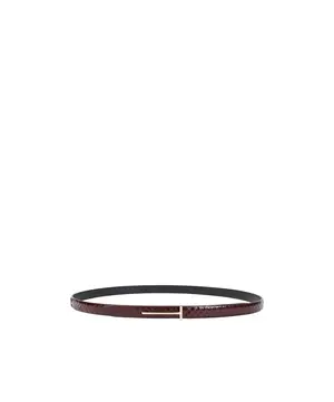 TOM FORD T-strap Belt - Black