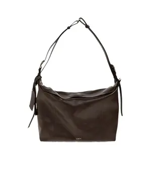 Furla Ginevra Leather Shoulder Bag - Black