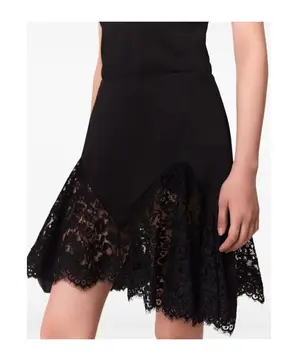 Stella McCartney Lace-trim Flared Mini Skirt