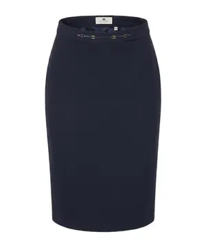 Elisabetta Franchi Slit Skirt - Black