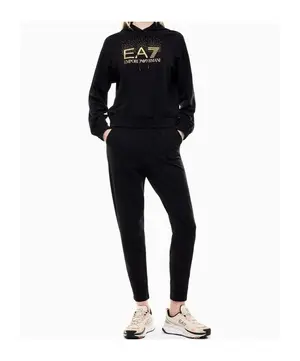 EA7 Cotton Tracksuit With Shiny Studs