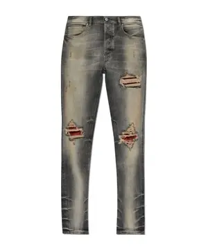 Amiri Flannel-patch Jeans