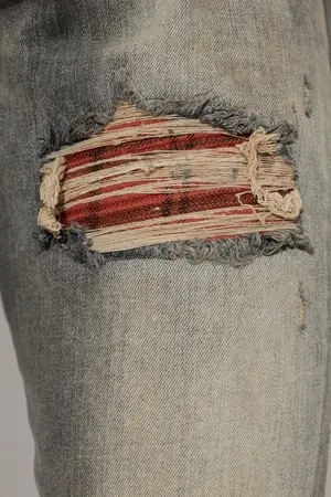 Amiri Flannel-patch Jeans