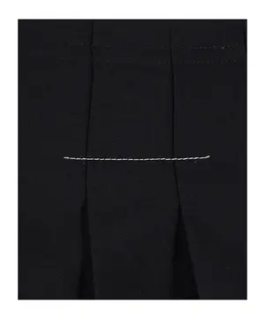 MAISON MARGIELA Pleated Skirt With Raw Edge Hem