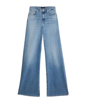 7 For All Mankind Lotta Belt-loop Pocket Jeans - Light Blue