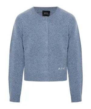 A.p.c. Crew Neck Long-sleeved Knitwear - Blue