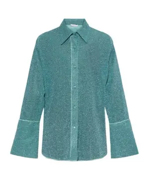 Oseree Lurex Oversized Shirt