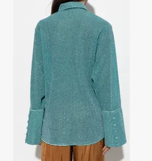 Oseree Lurex Oversized Shirt