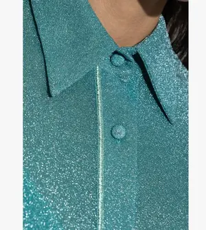 Oseree Lurex Oversized Shirt