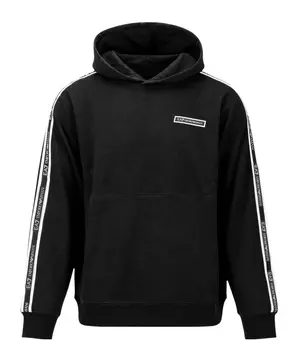 EA7 Long-sleeved Hooded Sweatshirt - Black