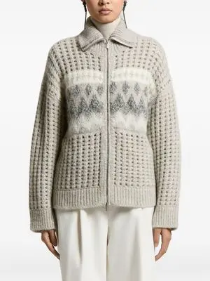 Peserico Sequin Embellished Zip-up Cardigan - No