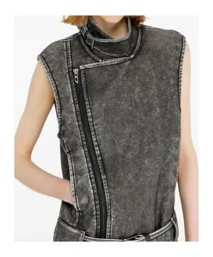DIESEL® Biker-style Mini Dress With Belt